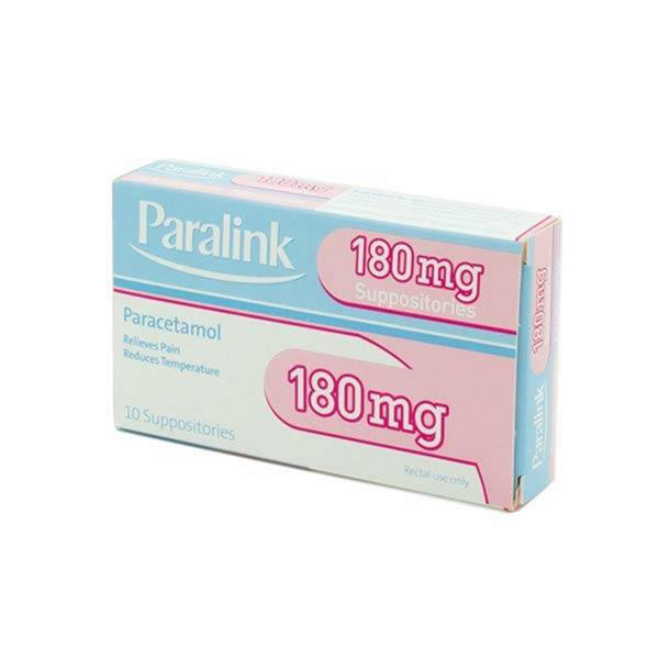 Paralink 180mg Suppositories – Trants Pharmacy